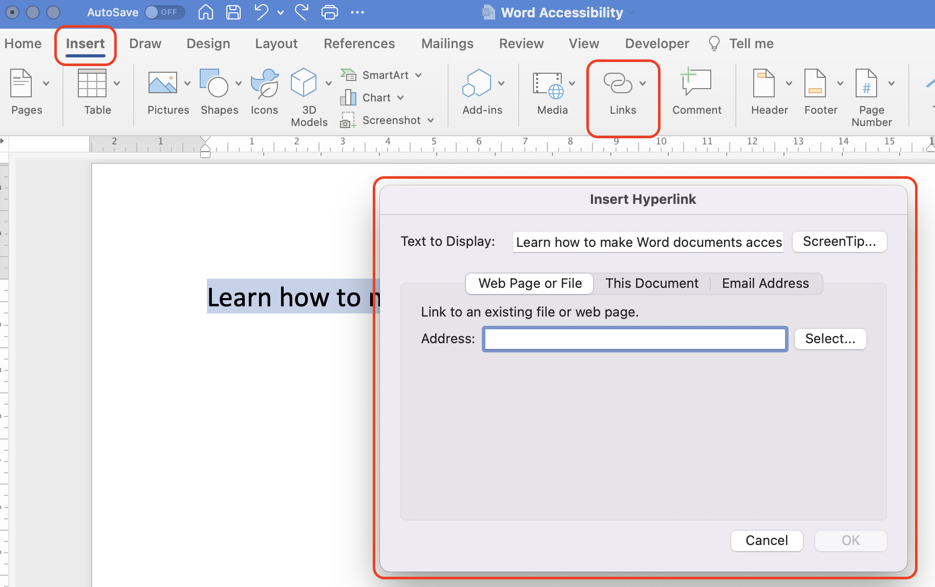 How To Open A Link In Word - Design Talk