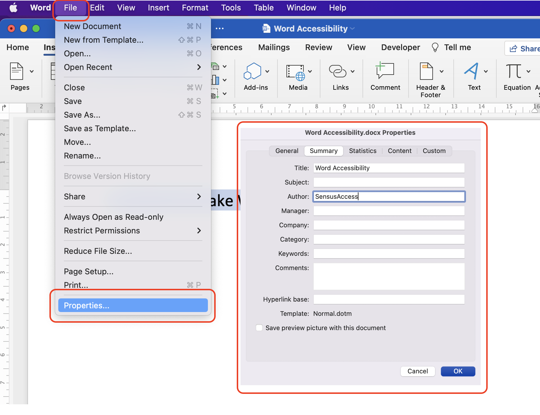 Word Accessibility - SensusAccess